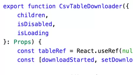 How to implement a React CSV downloader component