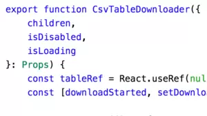 How to implement a React CSV downloader component